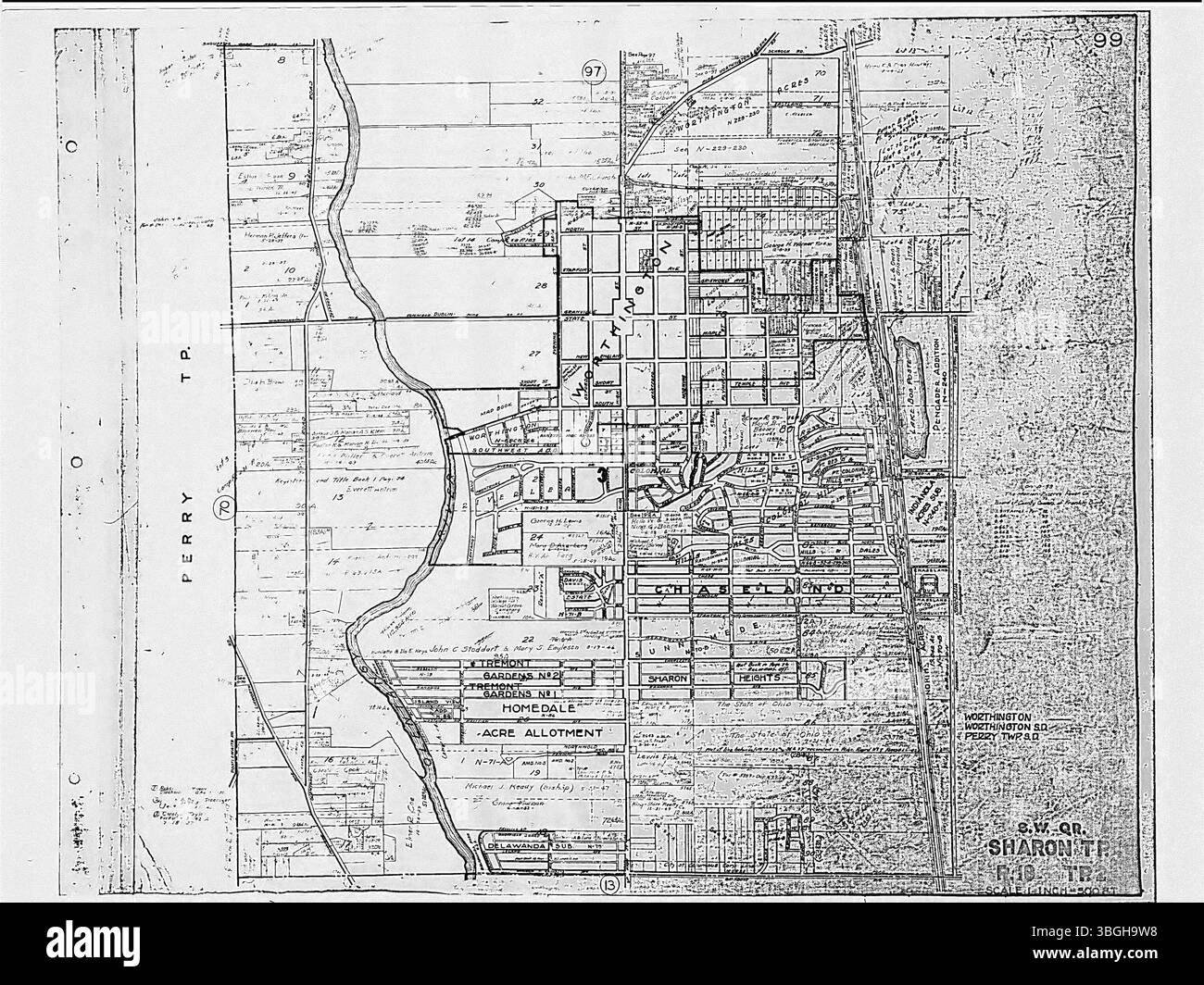 The 1950 township tax maps of Franklin County, Ohio are reproductions ...