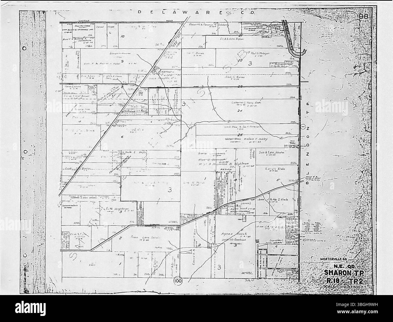 The 1950 Franklin County Township Maps are detailed reproductions of ...