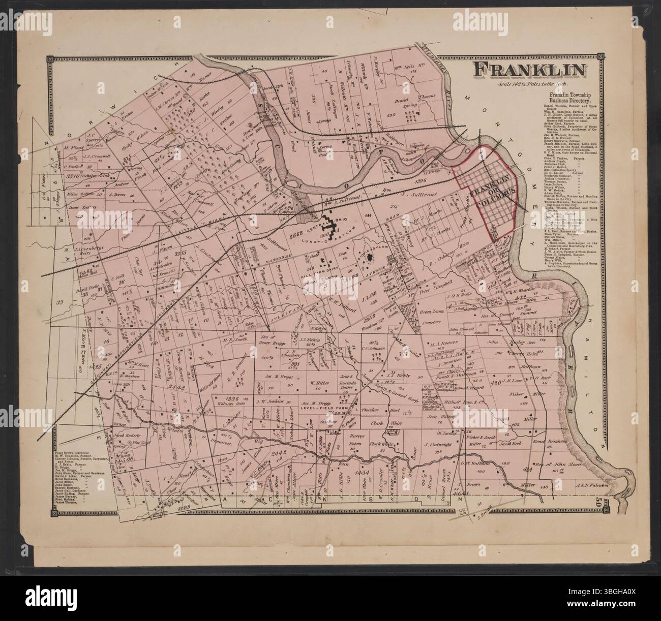The 1872 Caldwell's Atlas features detailed maps and illustrations of ...