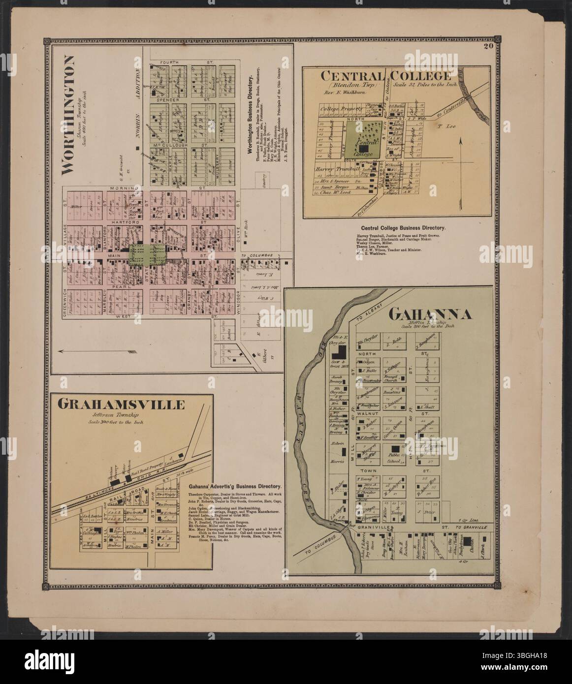 This page from the 1872 Caldwell's Atlas presents a historical map of ...