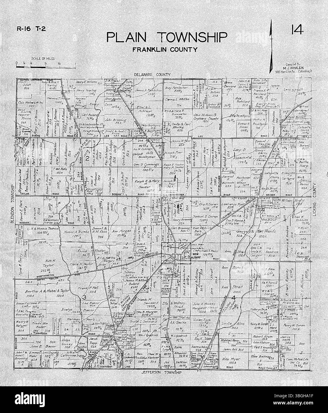 This page from the 1933 Township Tax Maps of Franklin County, Ohio ...
