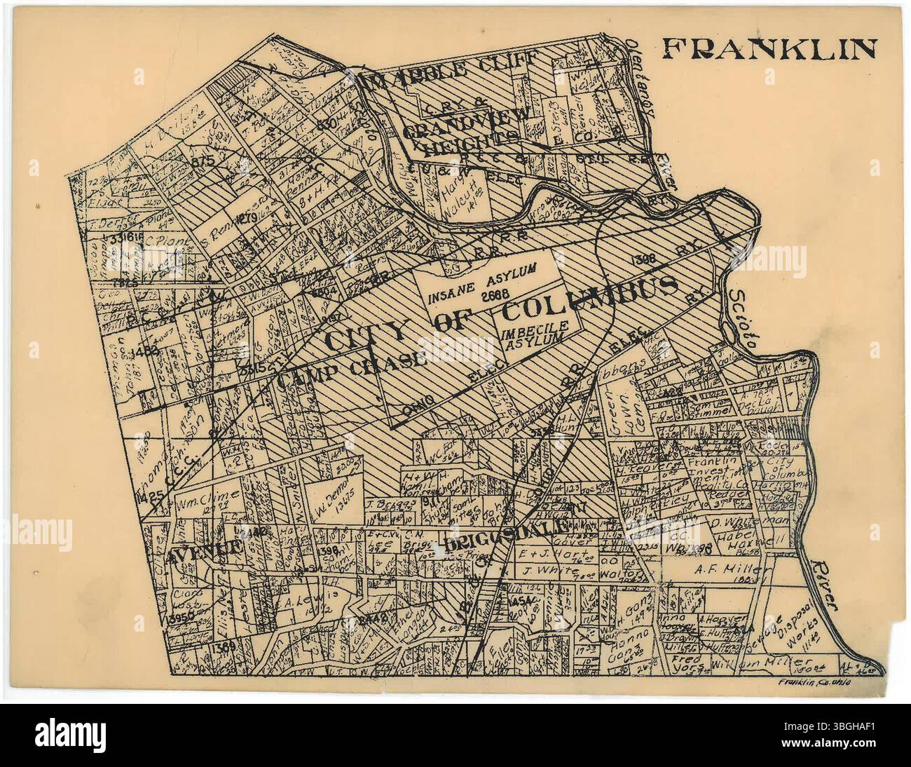 The 1919 Township Tax Maps of Franklin County provide a detailed look ...