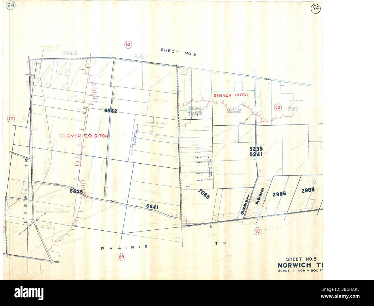 The 1920s Franklin County Township Drainage Maps provide detailed ...