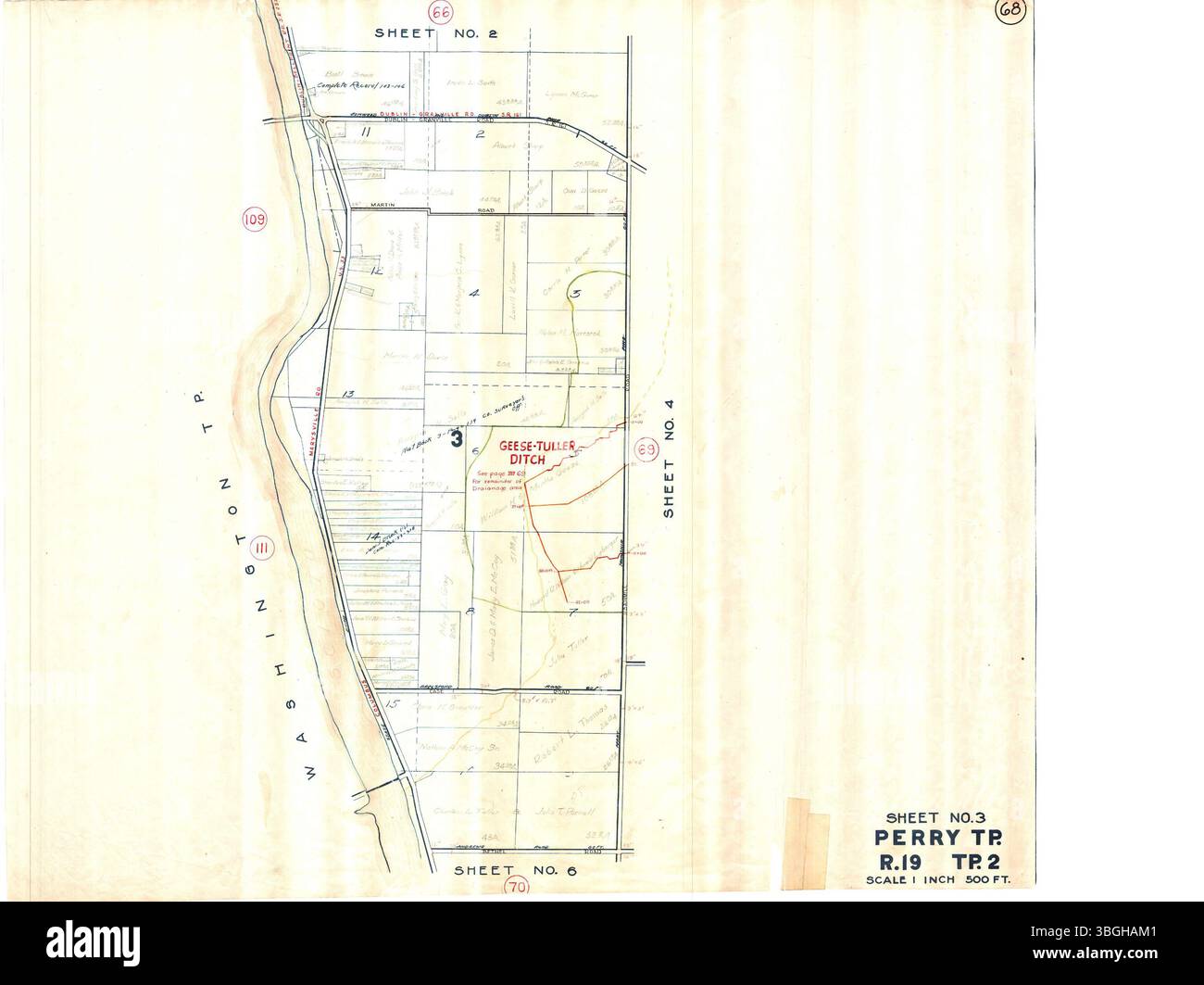 The 1920s Franklin County Township Drainage Maps document drainage ...