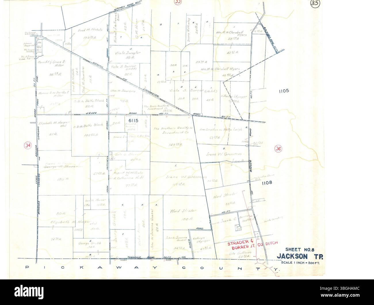 This page from the 1920s Franklin County Township Drainage Maps ...