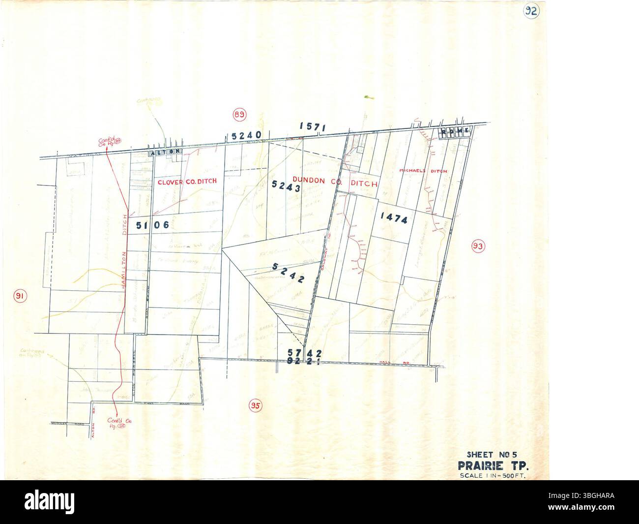 The 1920s Franklin County Township Drainage Maps show land ownership ...