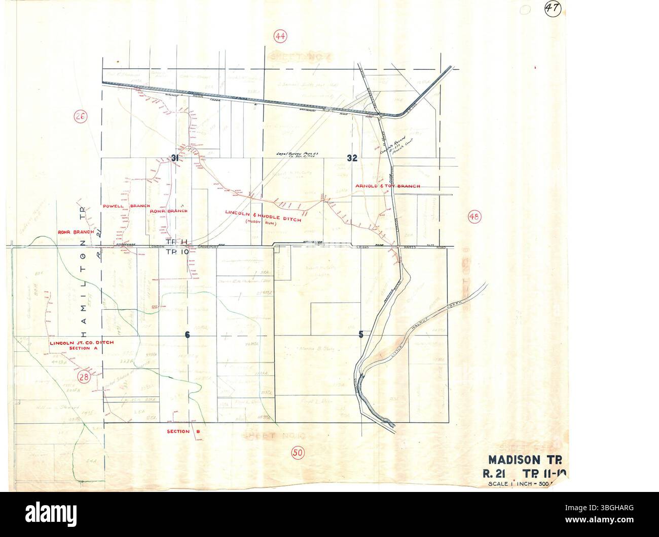 This page from the 1920s Franklin County Township Drainage Maps ...