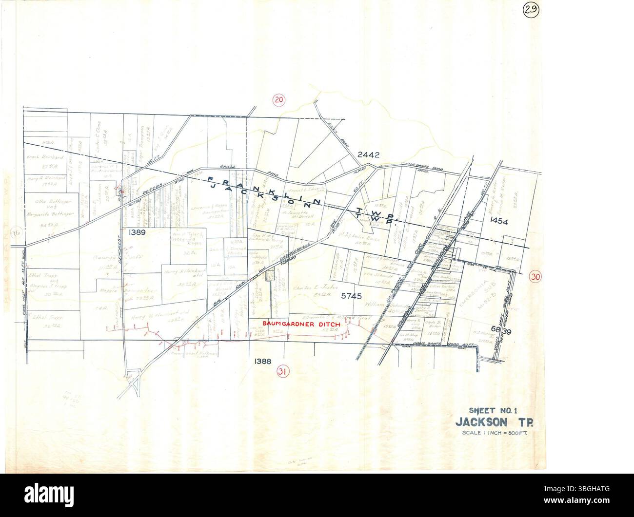 This page shows the 1920s Franklin County Township Drainage Maps ...