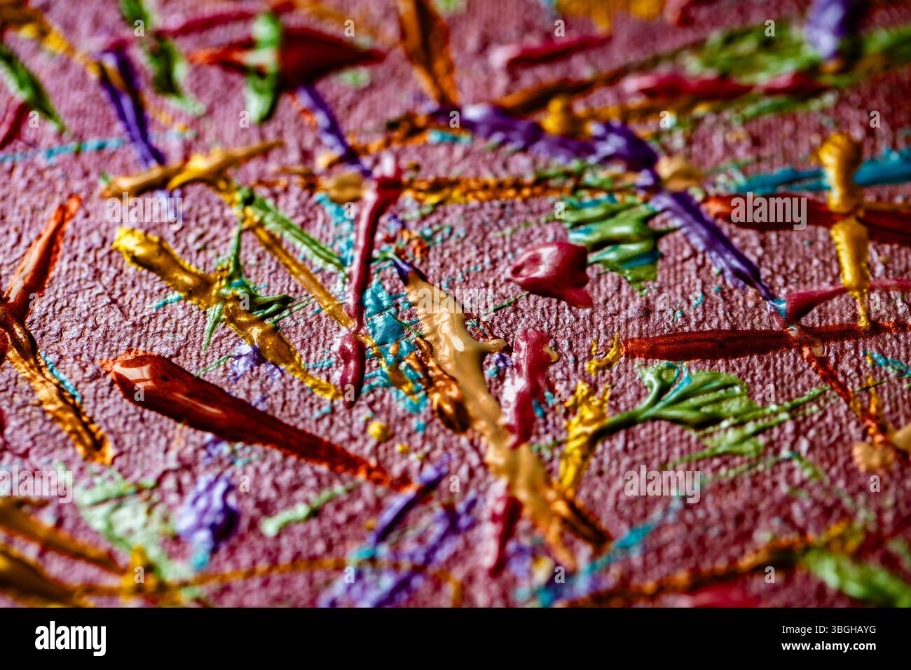 Red ink drops splatters on hi-res stock photography and images - Alamy