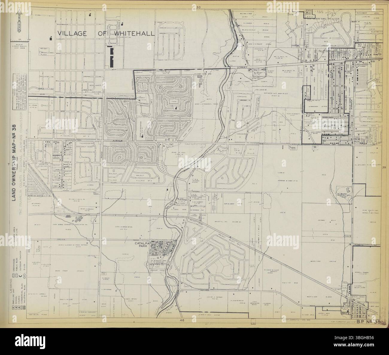 The 1952 and 1959 Franklin County Land Ownership Maps, created by the ...