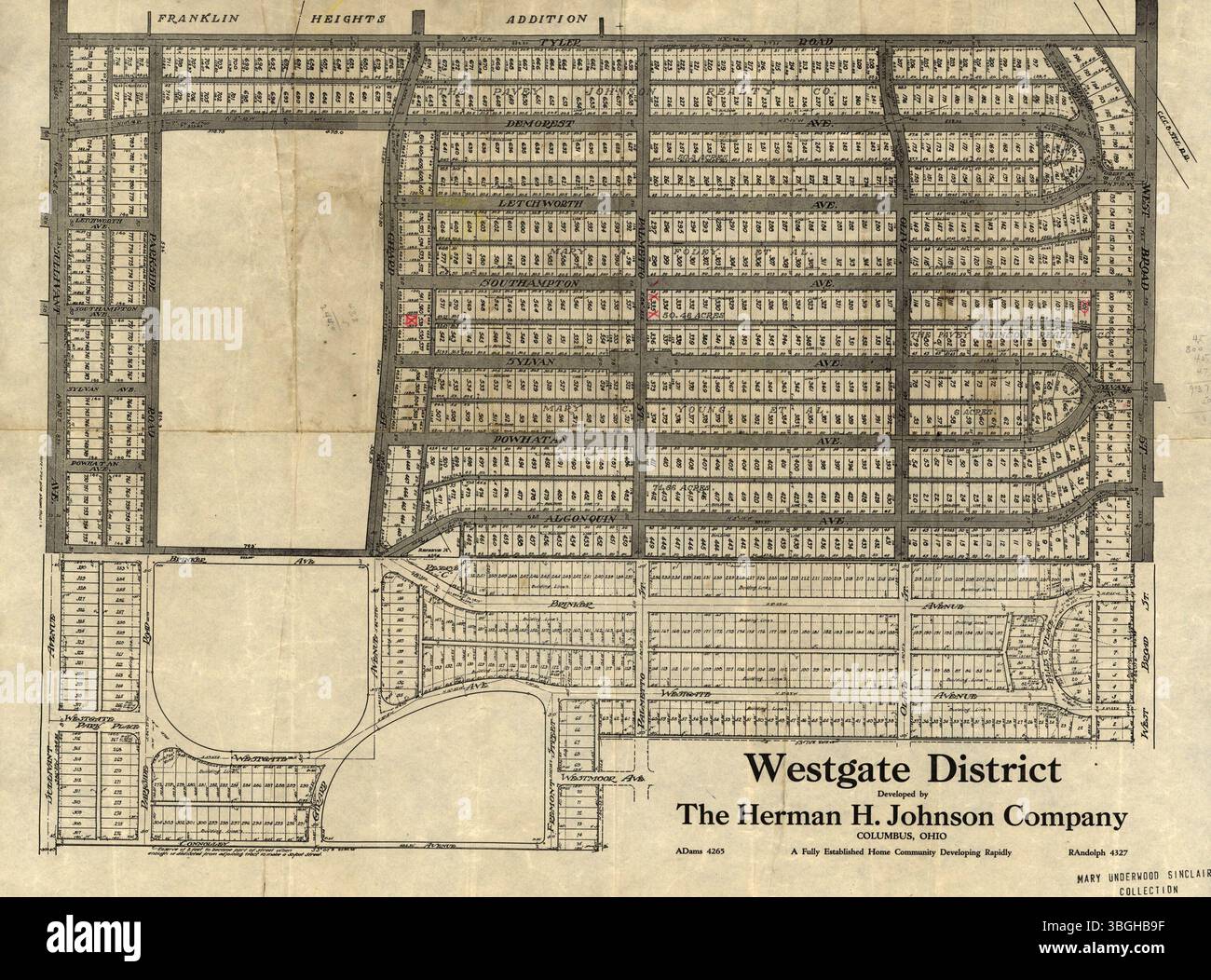 The Westgate Neighborhood Map was developed by the Howard H. Johnson ...