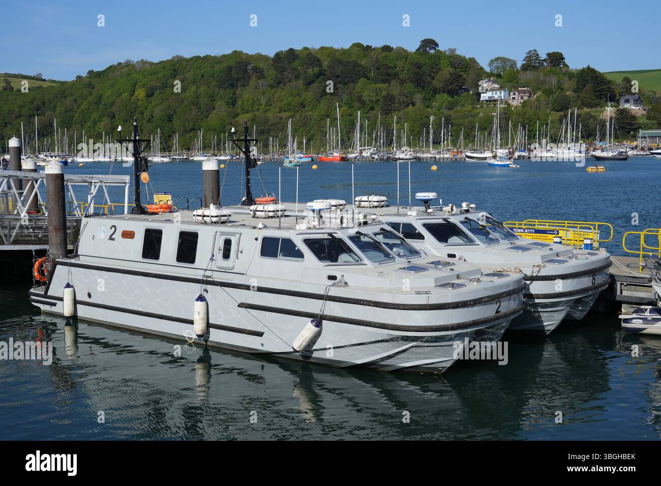 Royal Navy Sea Class Officer Training Boat Guillemot moored at ...