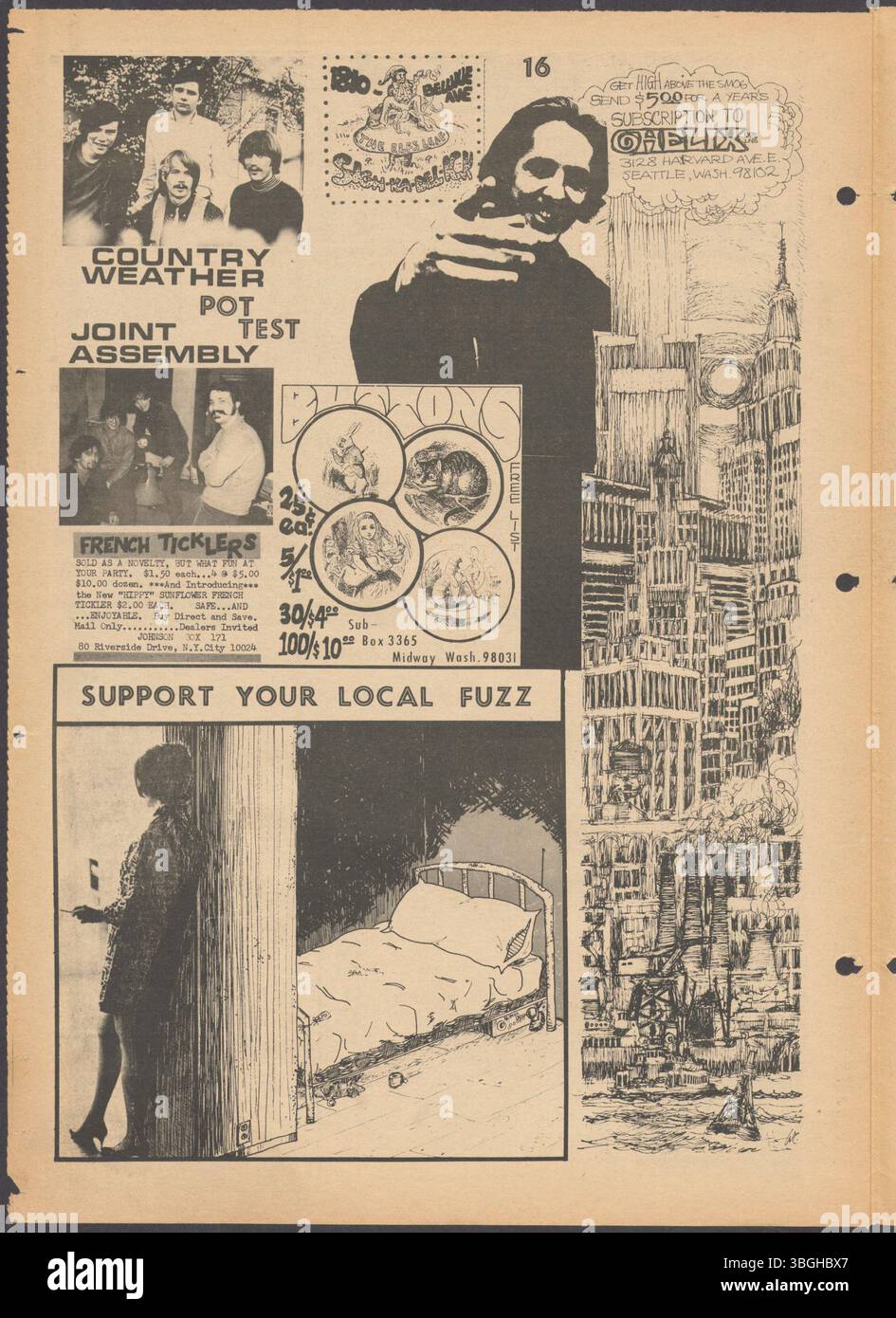 This page of *Helix*, Volume 3, Number 3, dated March 14, 1968 ...