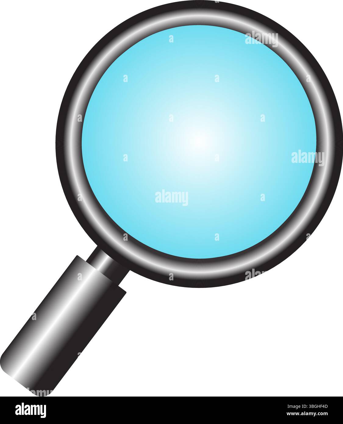 Magnifying Glass Icon - Search, Zoom & Discovery Symbol Vector Stock ...