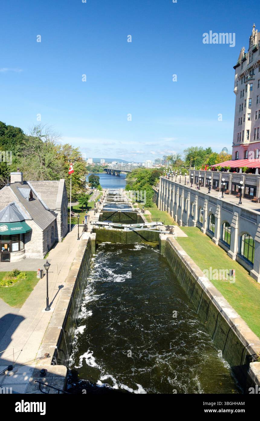 Rideau Canal locks in Ottawa Stock Photo - Alamy