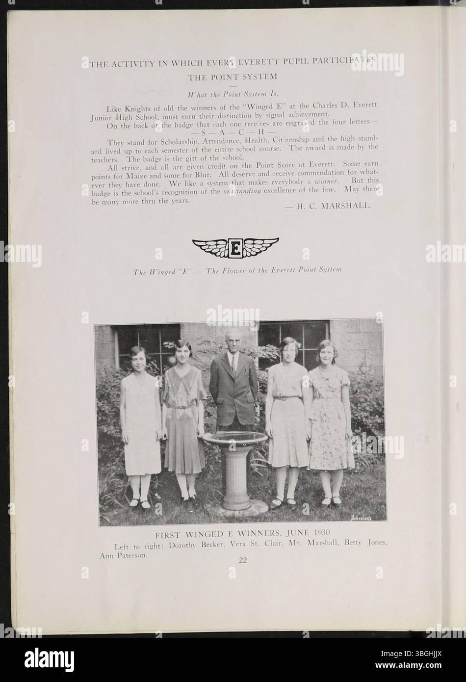 The 1931 Everett Junior High School yearbook, The Everett Scroll ...