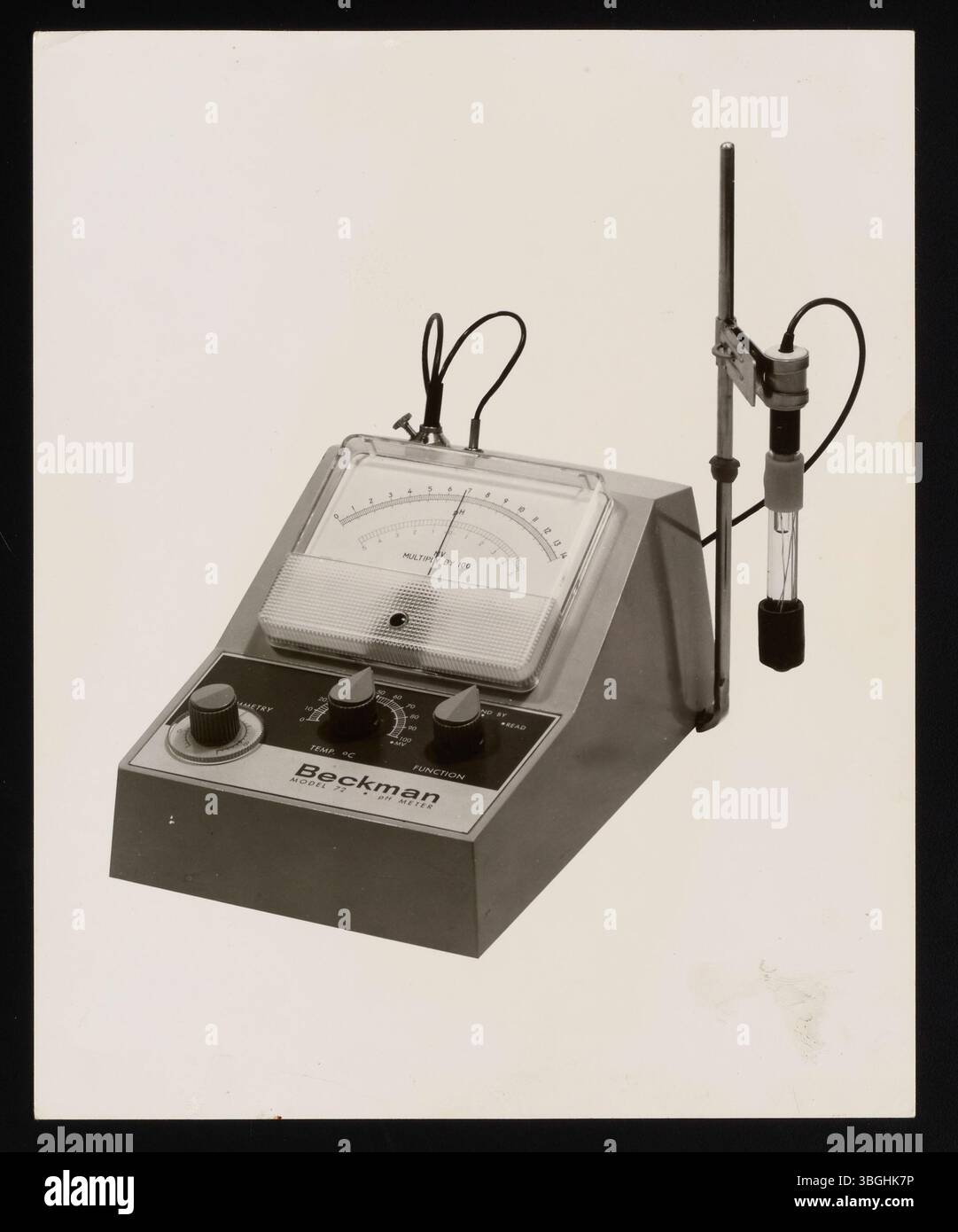 The Beckman Model 72 pH Meter, developed around 1960, was a line ...
