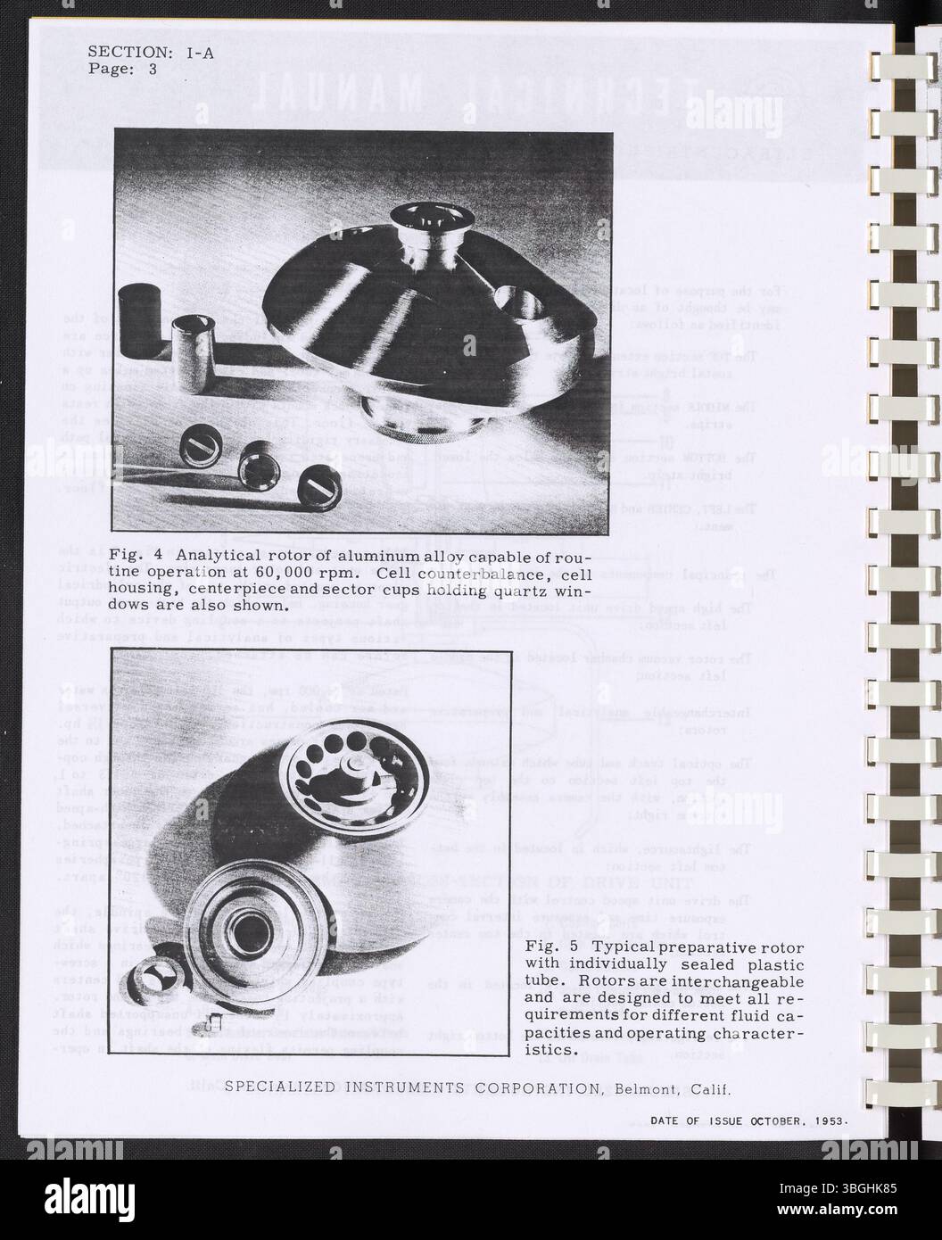 The Spinco Ultracentrifuge Model E, developed in 1947 and produced by ...