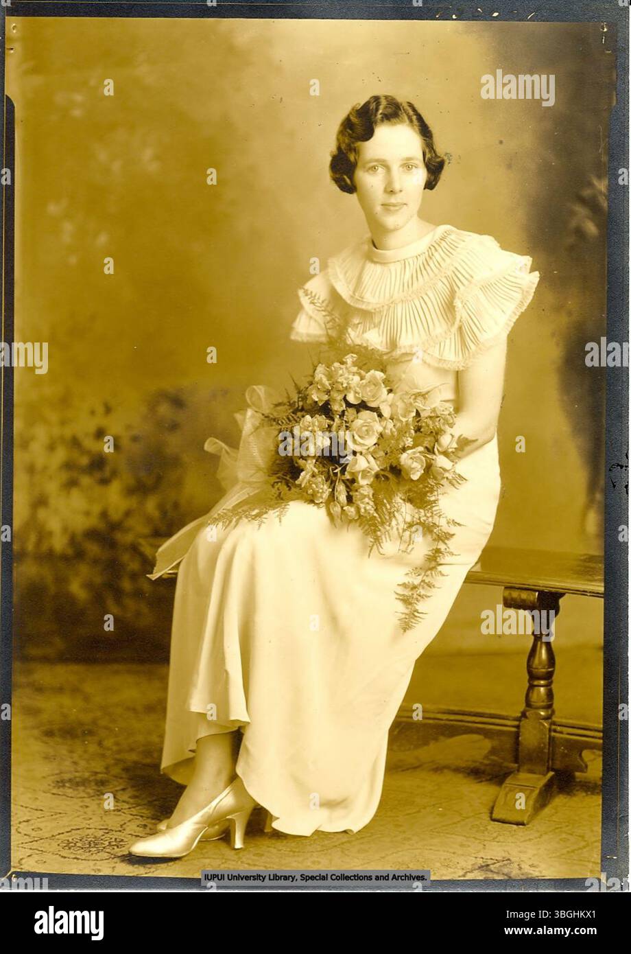 Photo of Eleanor Jane Wheeler Wilson, shown as a bridesmaid at a ...