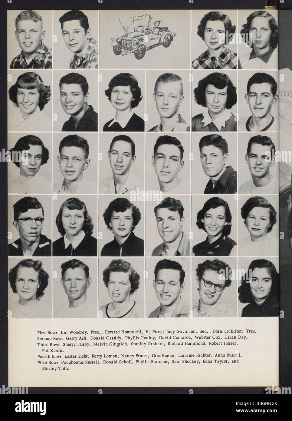 The 1953 Trenton High School yearbook features an 11th-grade homework ...