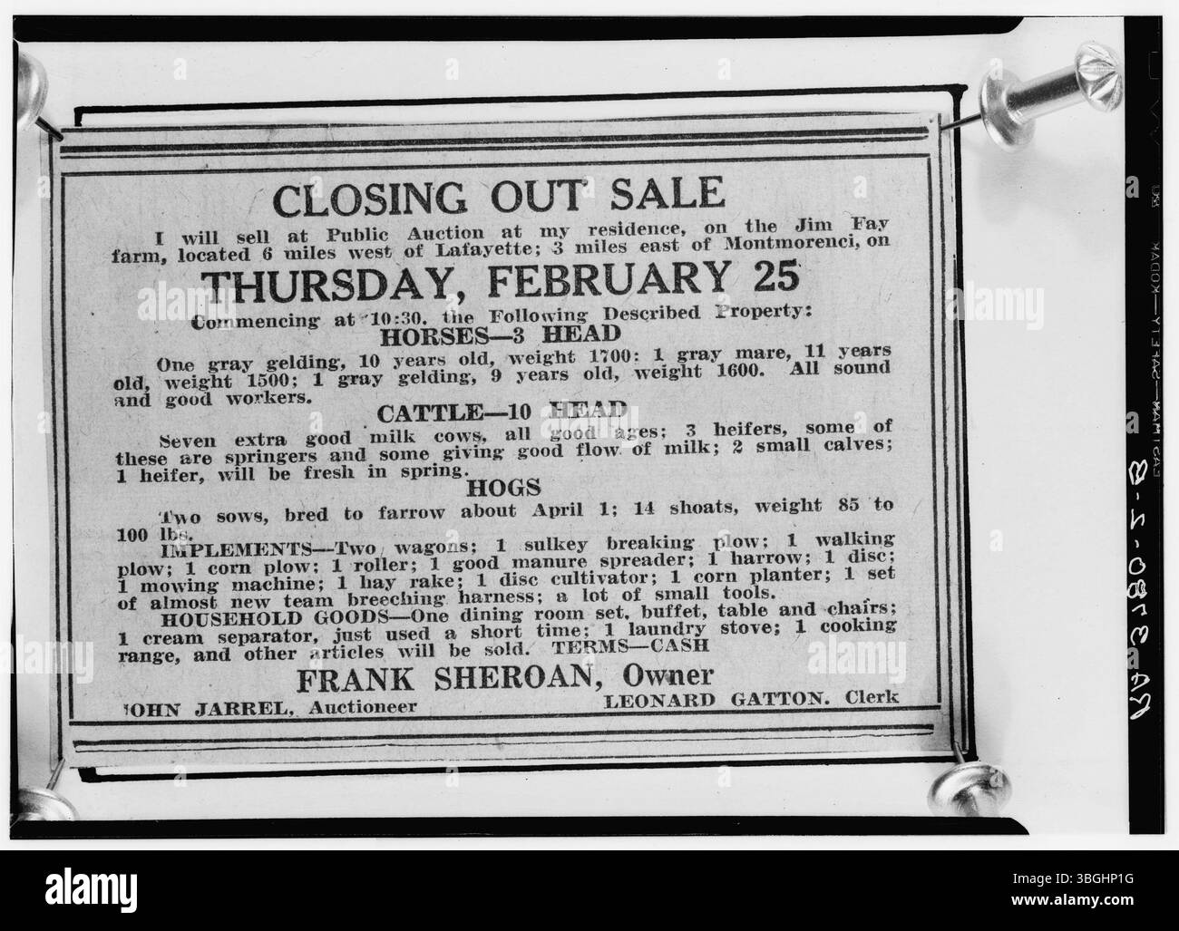 A notice printed in a newspaper, which likely contains important public ...