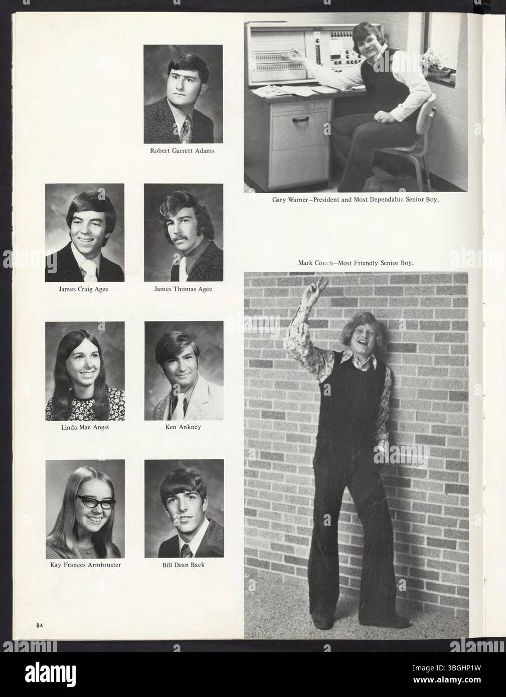 The 1973 Edgewood High School yearbook, filled with images capturing ...