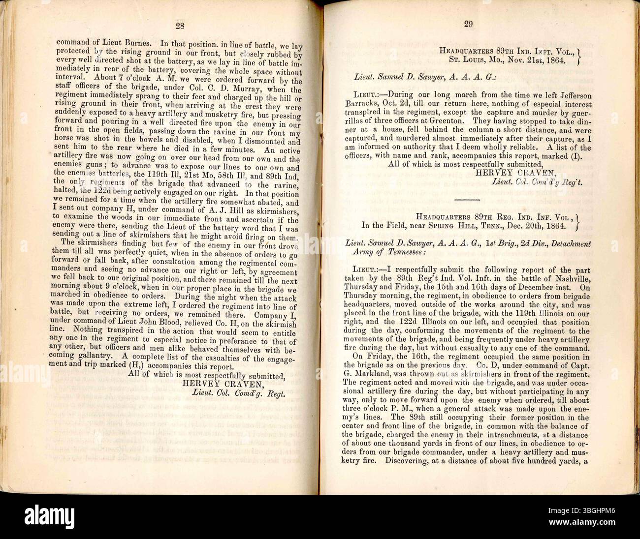This document provides a brief history of the 89th Indiana Volunteer ...