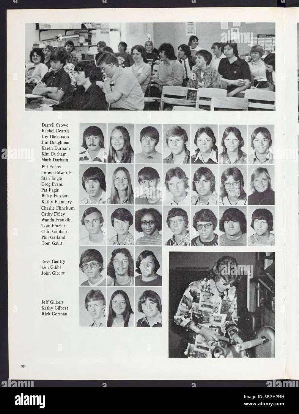 The 1976 Edgewood High School yearbook *The Image* features portraits ...