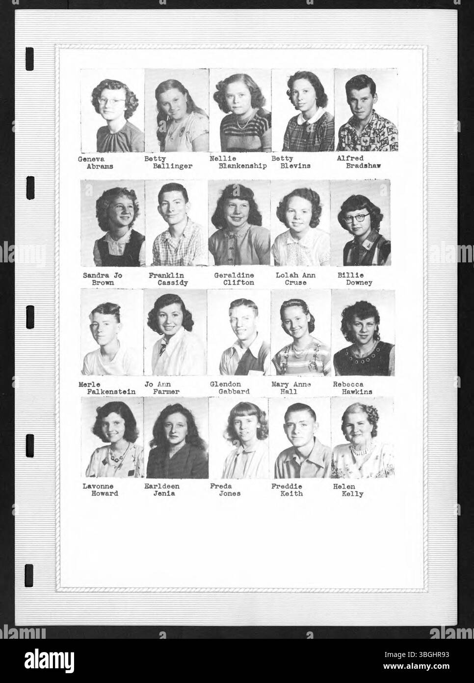 The 1950 Trenton High School yearbook, The Trojan, features class ...