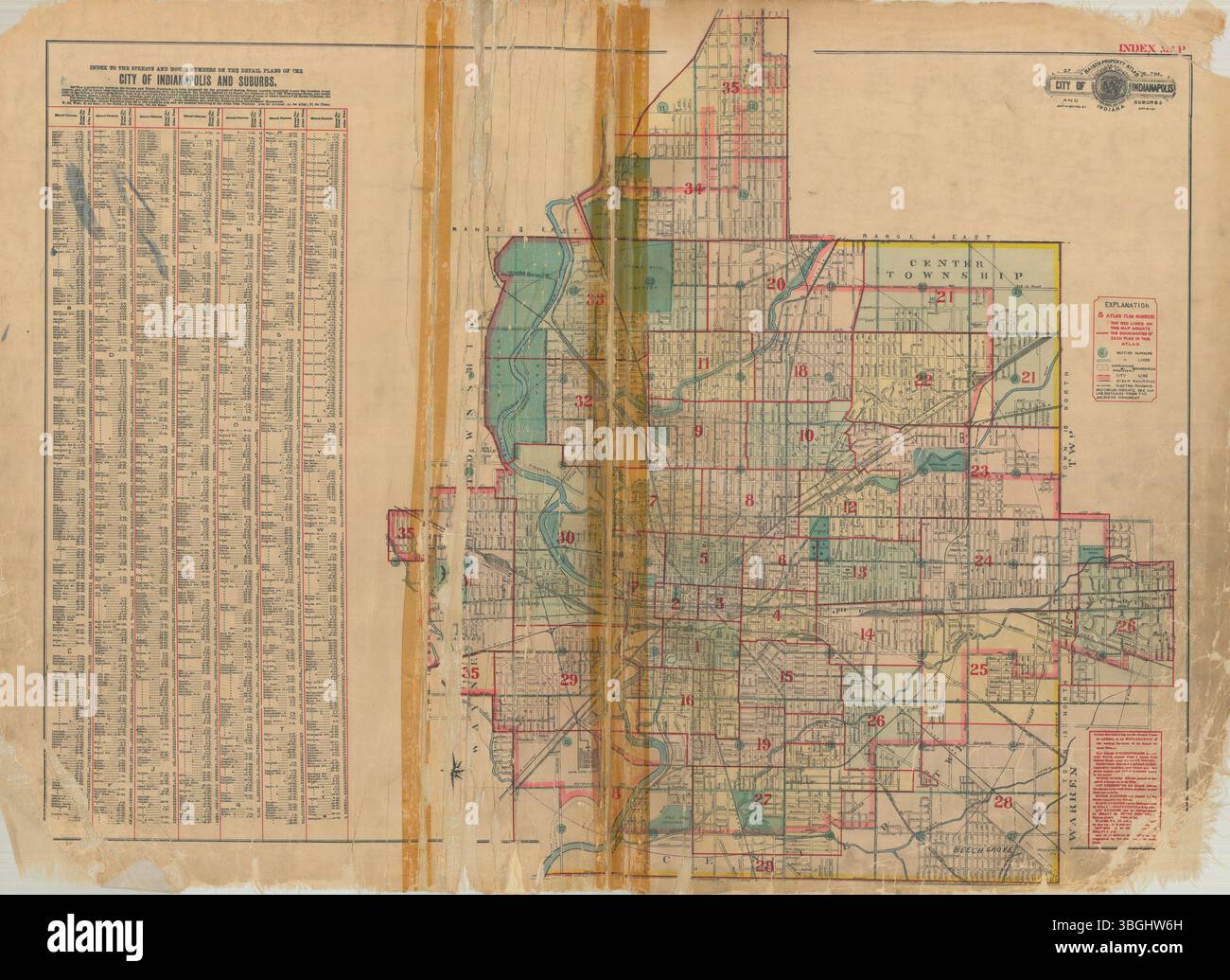 The 1916 Baist Atlas Index offers a comprehensive guide to the maps of ...