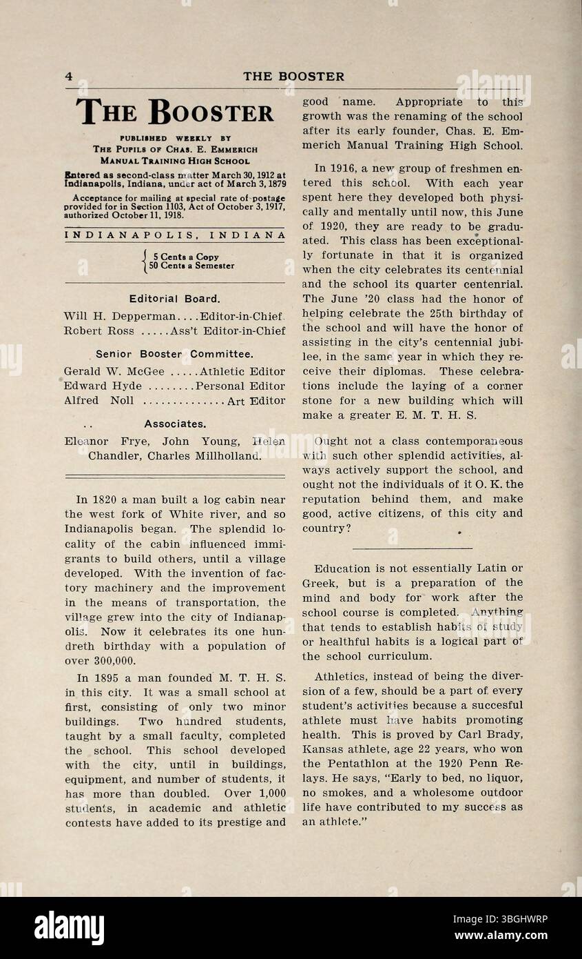 The June 1920 edition of the Booster captures the post-war period ...