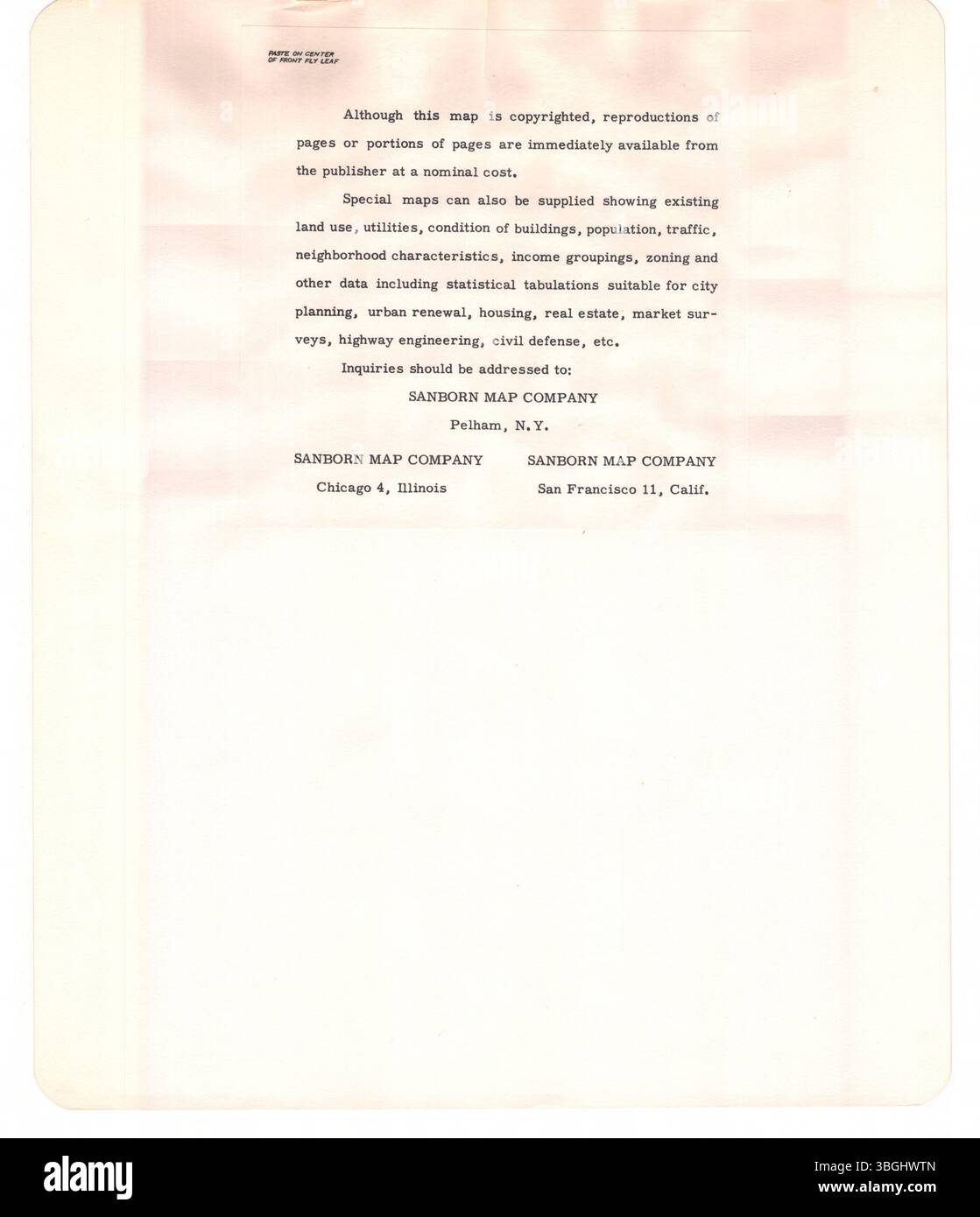 Sheet from the Sanborn Fire Insurance Map of Indianapolis, Indiana ...