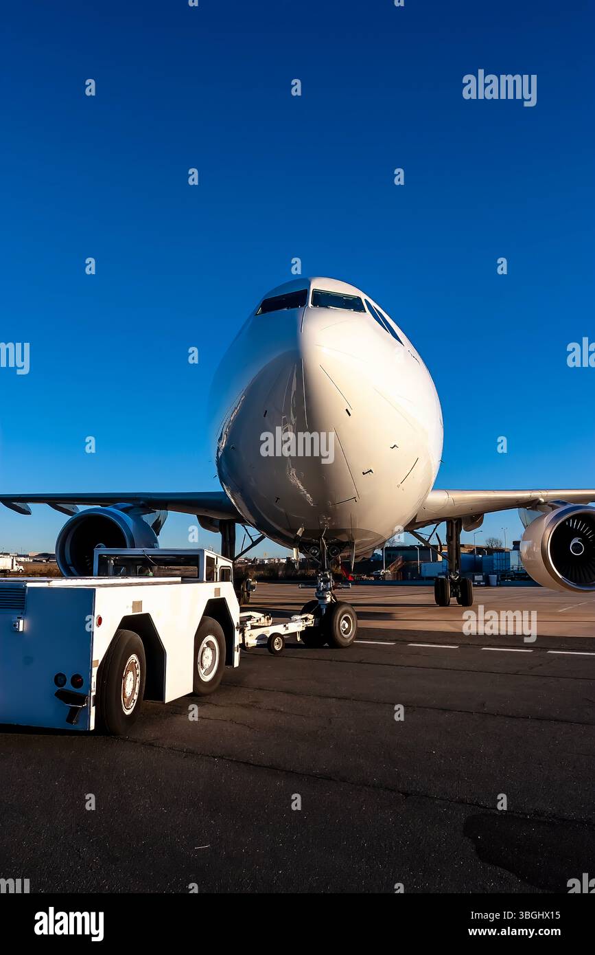 Charlotte, Nc, USA. 25th Jan, 2006. A commercial cargo aircraft rests ...