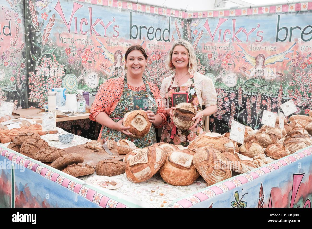 Vicky's bread stall at the Royal Cornwall Show at the Royal Cornwall ...