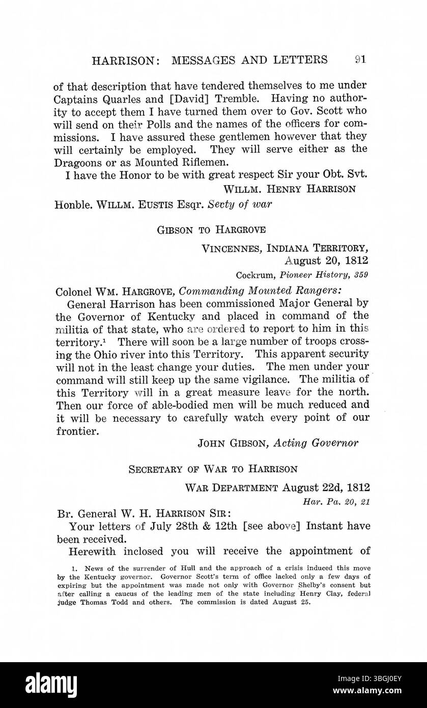 A detailed page from Harrison’s letters and messages highlights his ...