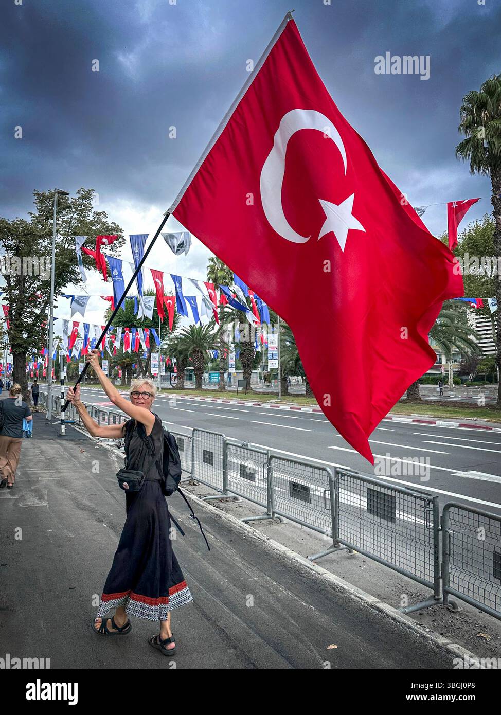 Istanbul, street scenes, 100th anniversary of the Turkish Republic ...