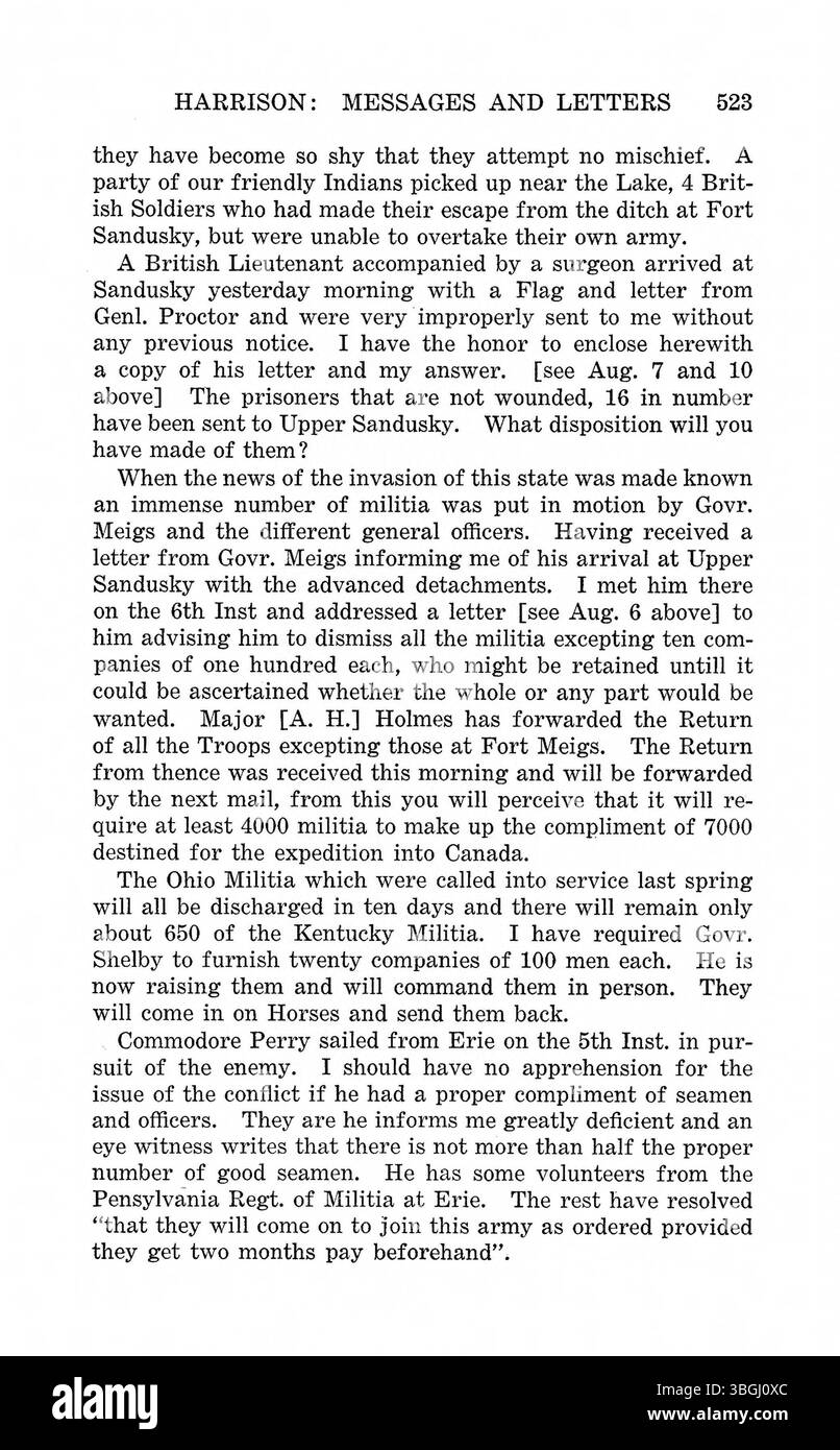The 1922 edition contains William Henry Harrison’s letters and messages ...