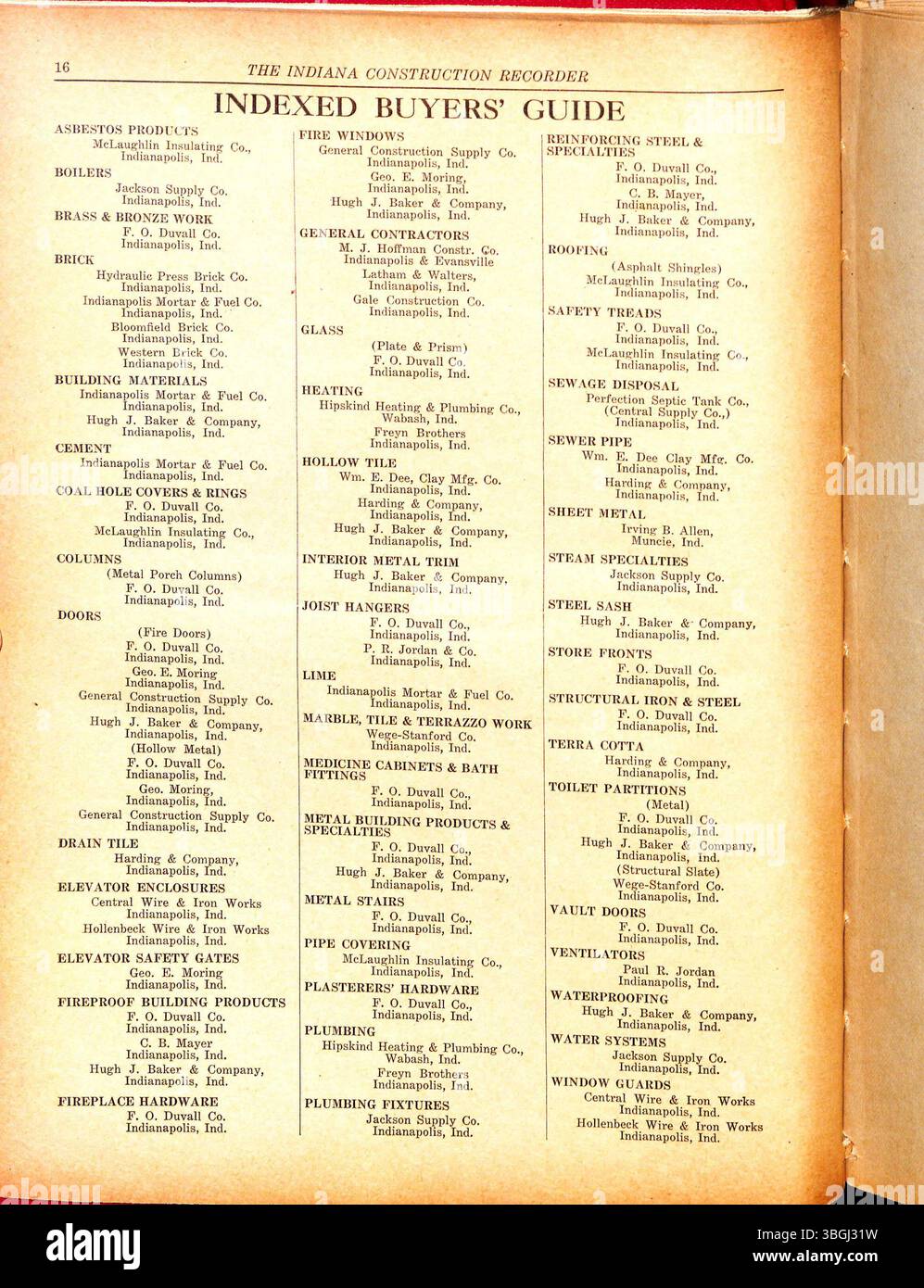 The Indiana Construction Recorder from April 26, 1919 provides updates ...