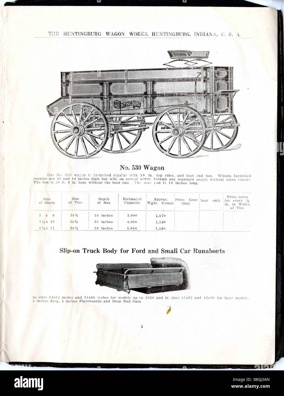 Catalogue no. 40 from the Huntingburg Wagon Works, circa 1910, provides ...