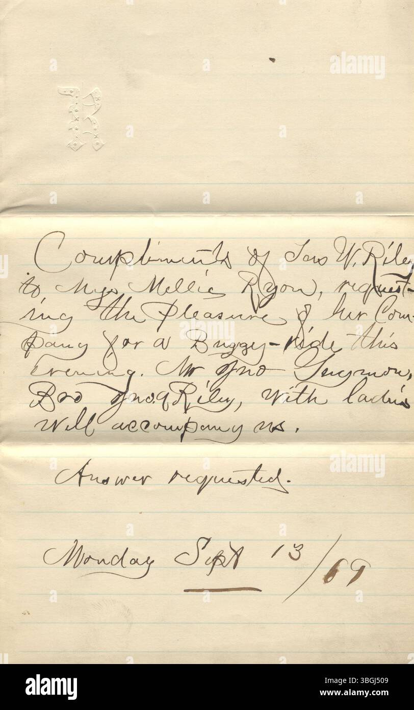This page features a letter addressed to Mellie Ryan, offering further ...