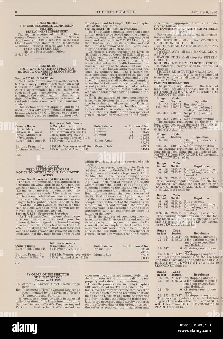 1990 city bulletin hi-res stock photography and images - Alamy