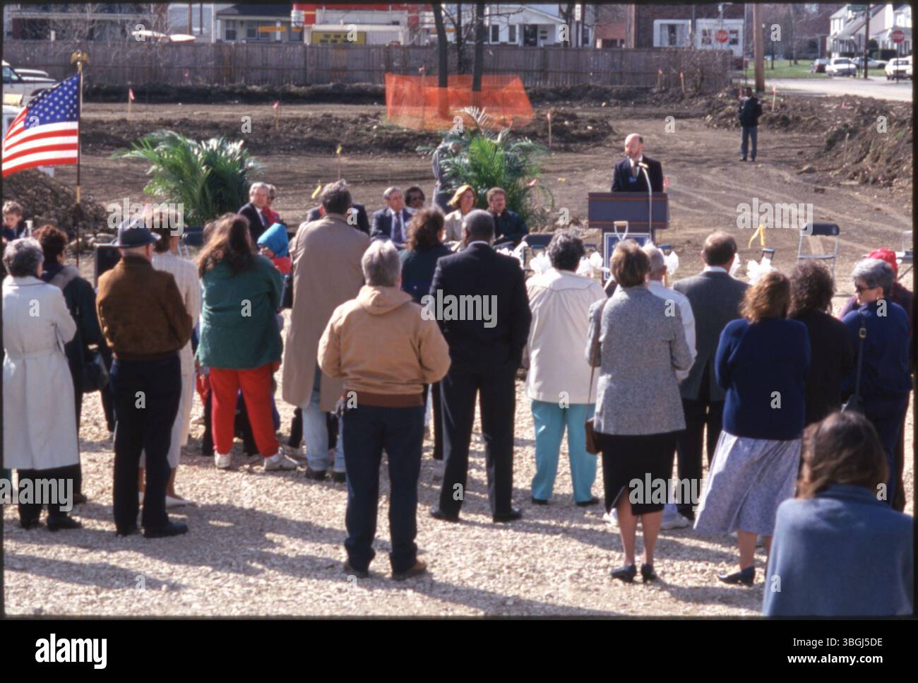 This photograph captures the groundbreaking ceremony for the new ...