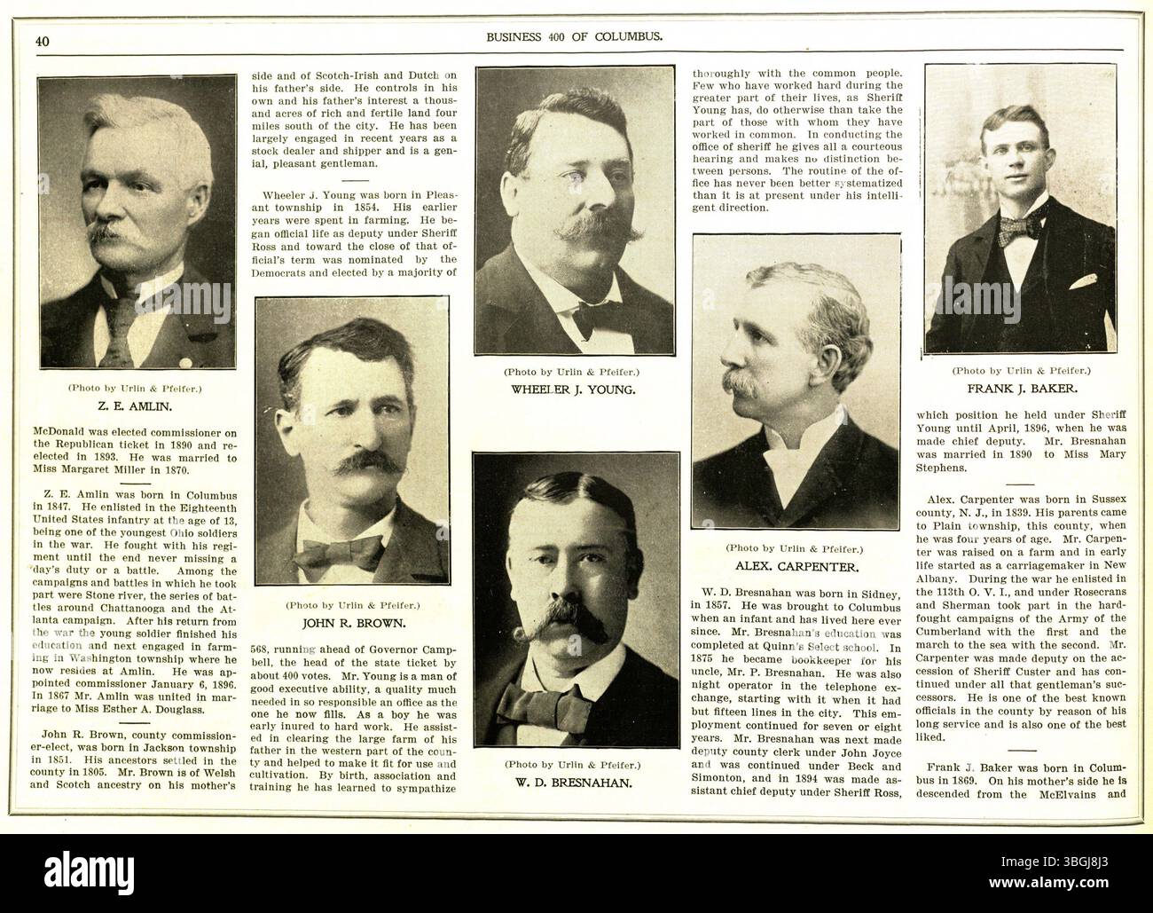 Columbus 400, 1896, features men from Columbus, Ohio, recognized for ...