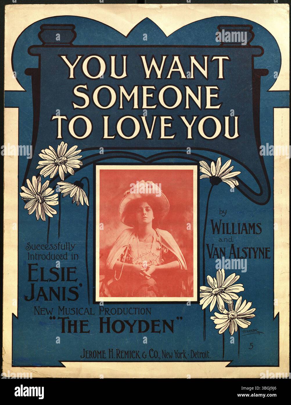 *You Want Someone To Love You* (1908) is a sheet music cover with a ...