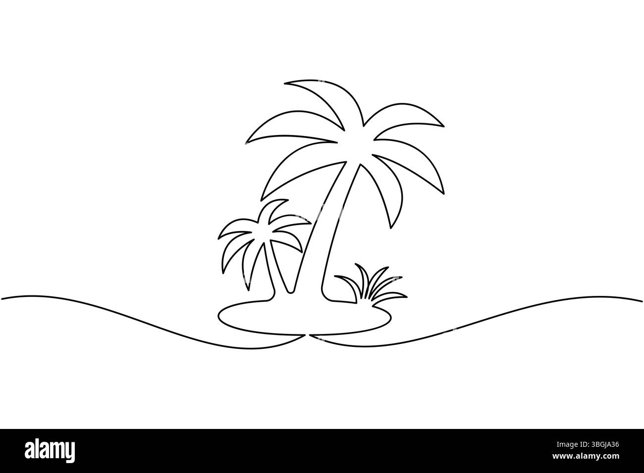 Sunset one line Stock Vector Images - Alamy