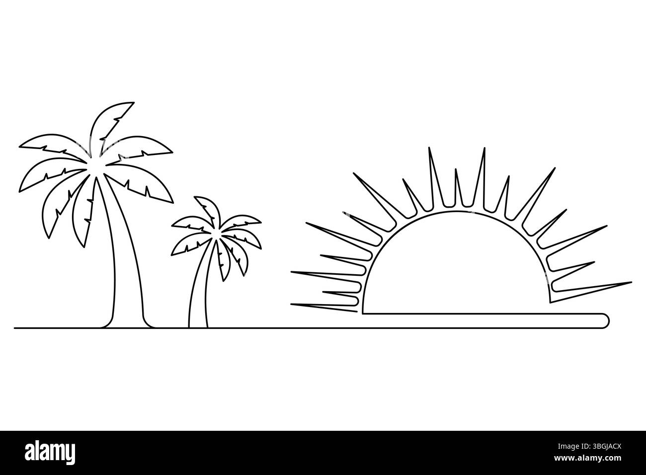 Minimalist line drawing plant Black and White Stock Photos & Images - Alamy