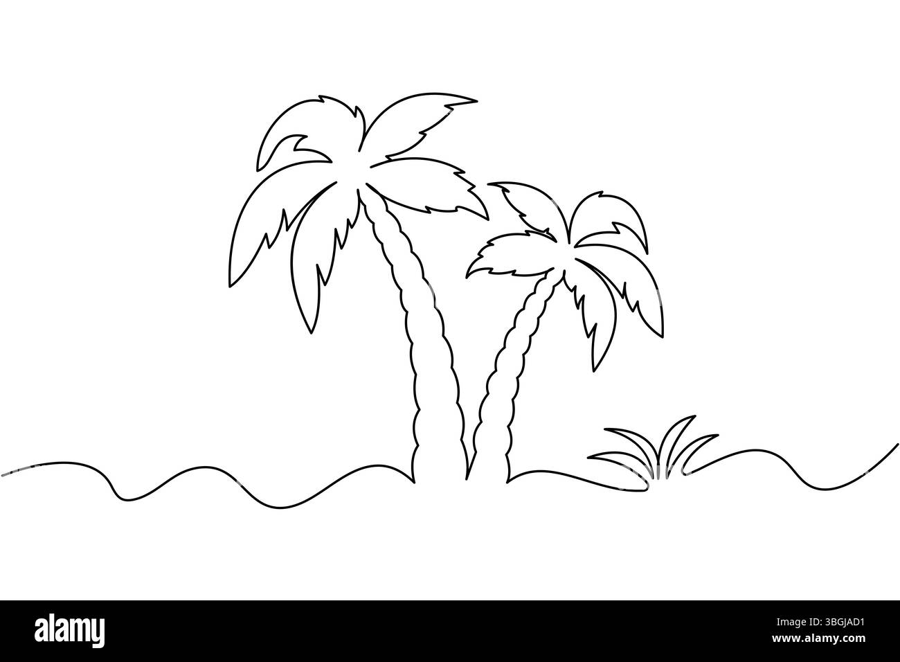 Minimalist line drawing plant Black and White Stock Photos & Images - Alamy