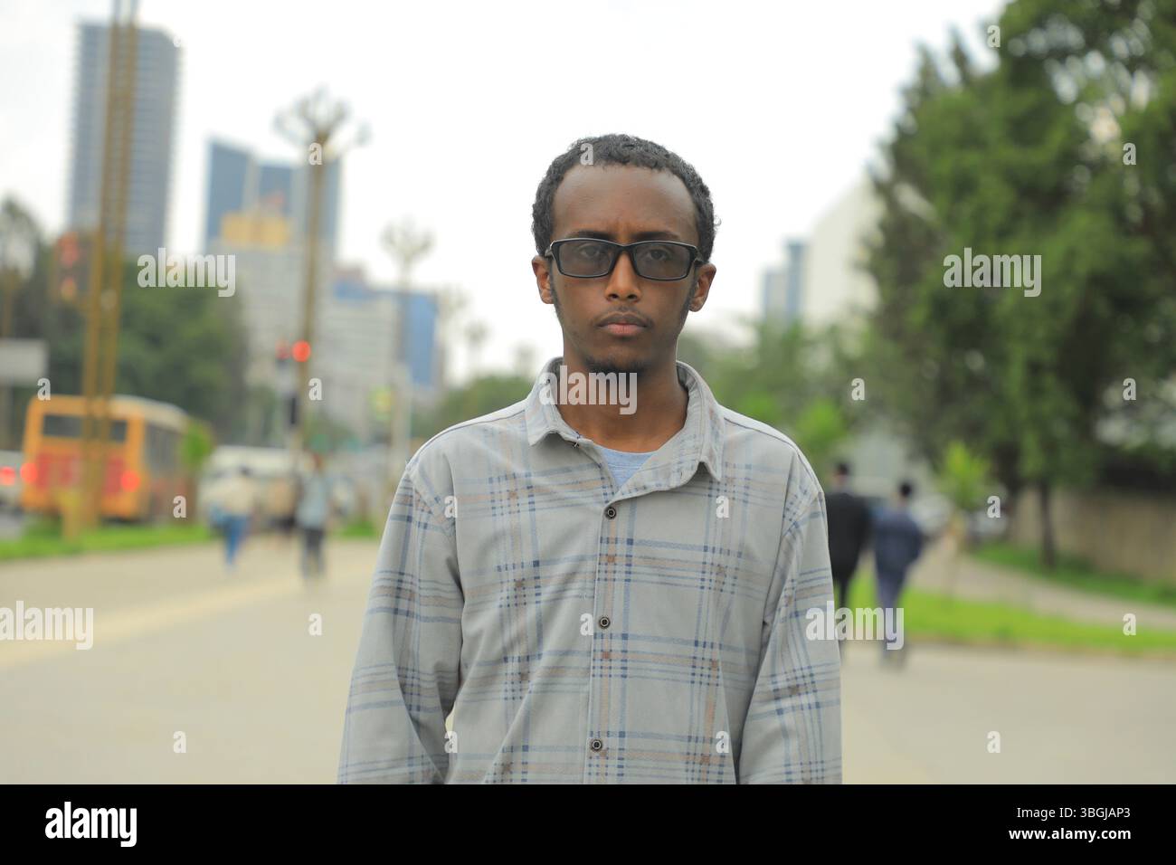 Yonas Nuguse, 21 years old, destined for Harvard University pose for a photo in Addis Ababa ...
