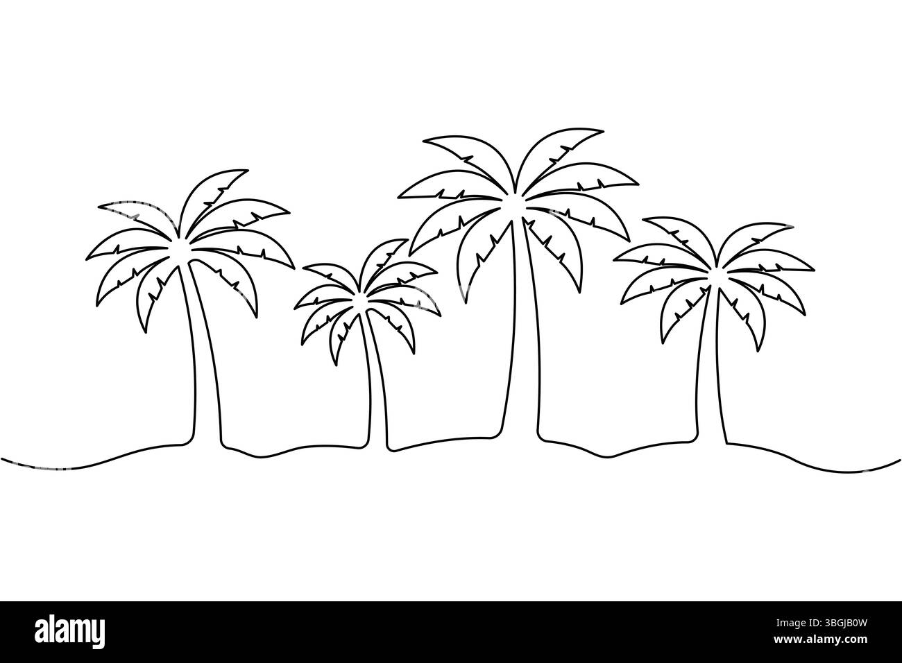 Minimal beach art Stock Vector Images - Alamy