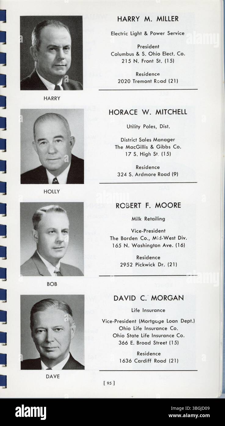 This directory of the Columbus Rotary Club from 1962-1963 includes ...